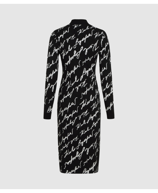 karl lagerfeld - JACQUARD SIGNATURE KNIT DRESS - Batavia Stad